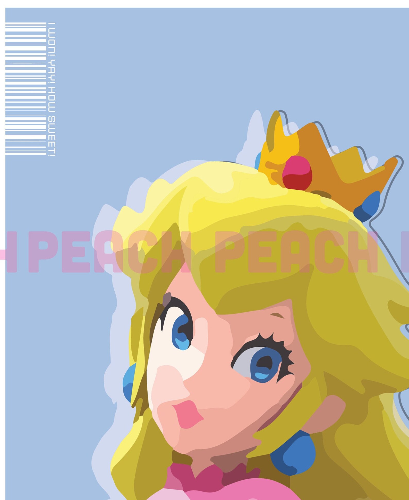 Princess Peach Princess Peach Poster Super Mario Smash - Etsy Australia