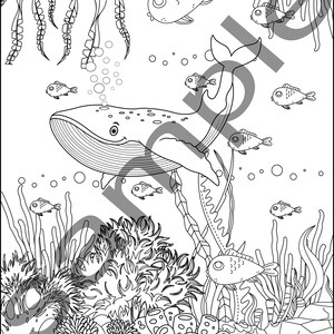 Printable Ocean Colouring Pages, Sea Animals, PDF Coloring Pages - Etsy
