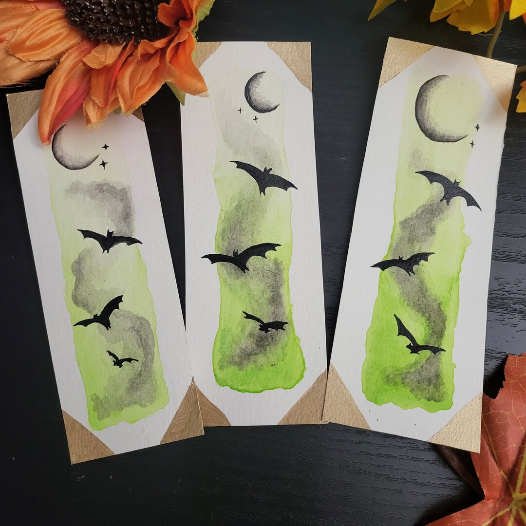 Batty Bookmark - Etsy