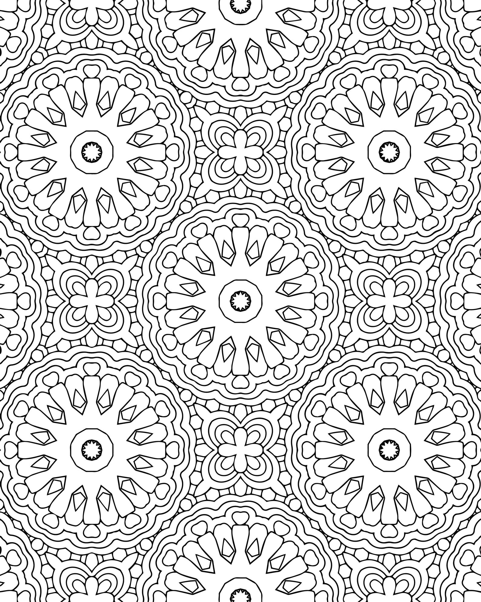 Adult Coloring Pages, 35 Coloring Pages, Coloring Pages, Geometric ...