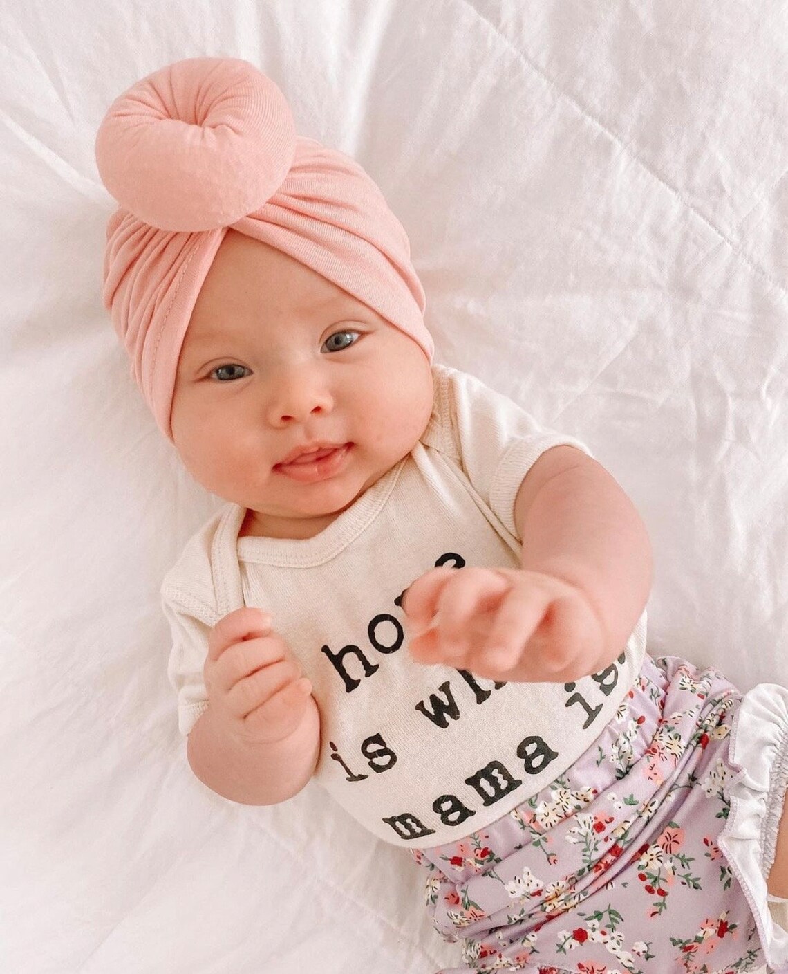 Baby Turban Hat, Baby Shower Gift, New Baby Gift, Baby Girl Gift, Baby ...