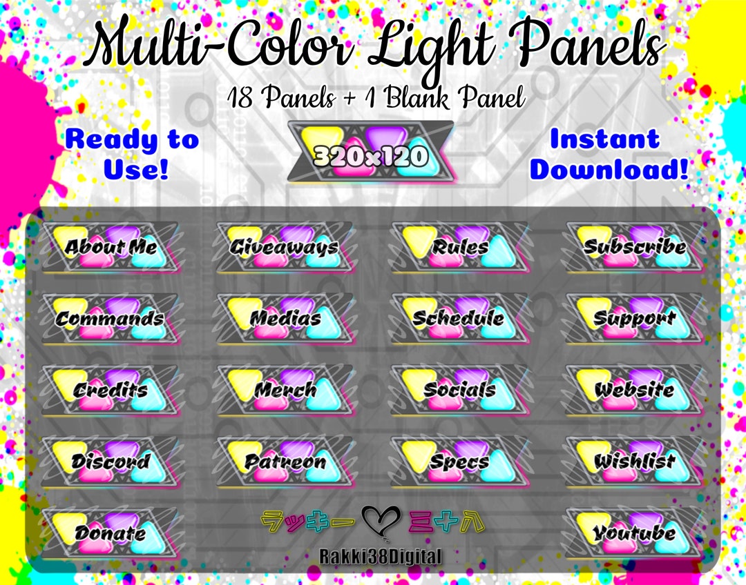 Multi-color Light Panels - Etsy