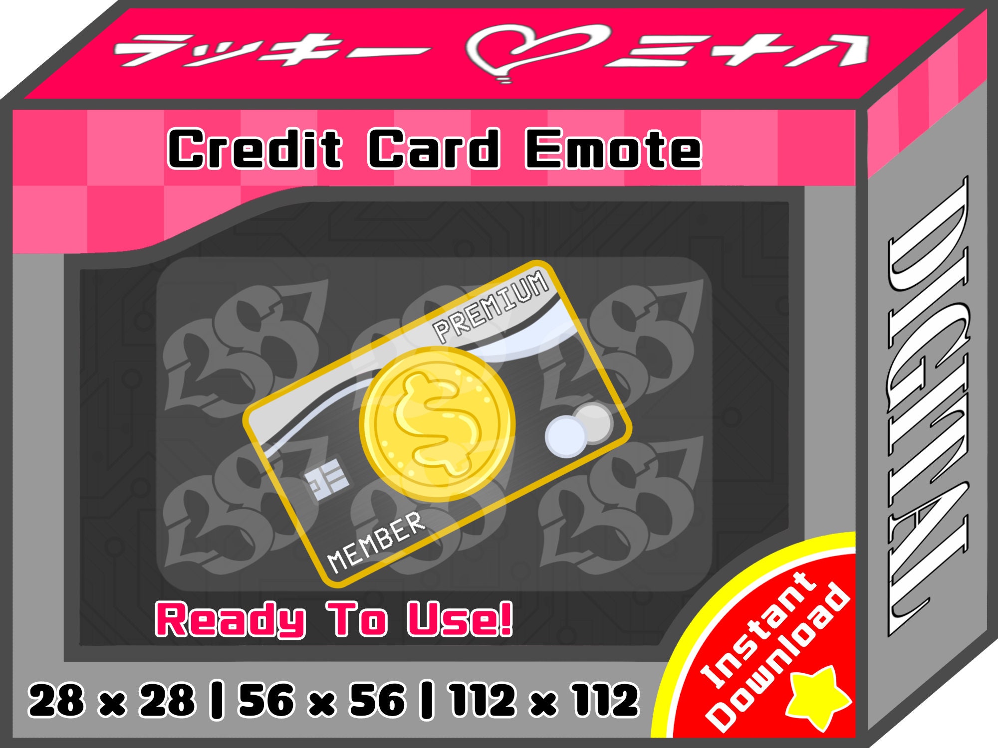 Credit Card Emote - Etsy