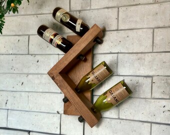 Wall Mounted Wine Rack, Wine, Wine Holder, Wall Mounted, Mounted ...