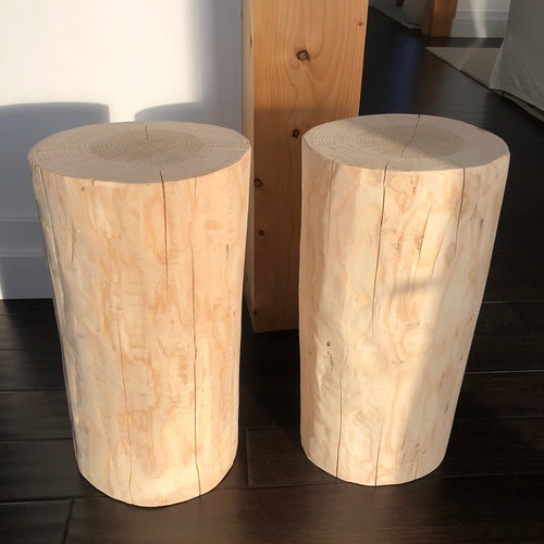 Tree Stump Side Table Timber End Table Tree Log Table Base - Etsy