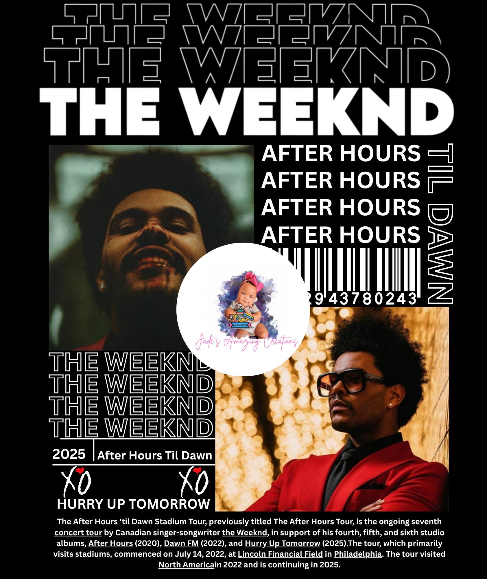 The Weeknd Shirt Template - Etsy
