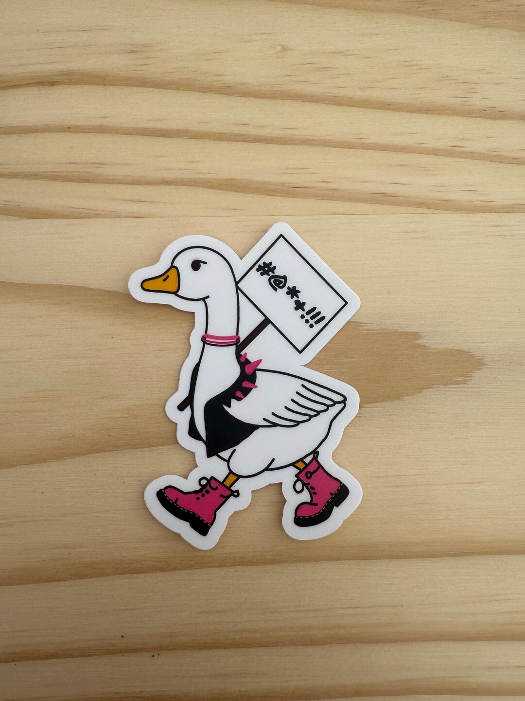 Protest Goose Sticker - Etsy