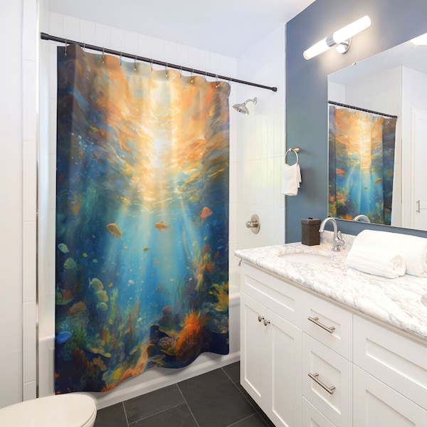 Fish Shower Curtain - Etsy