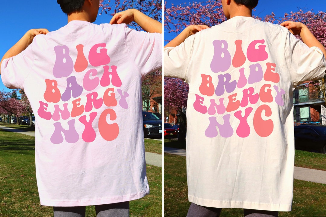 NYC Bachelorette Shirt Big Bach Energy NYC Bach Shirt Retro ...