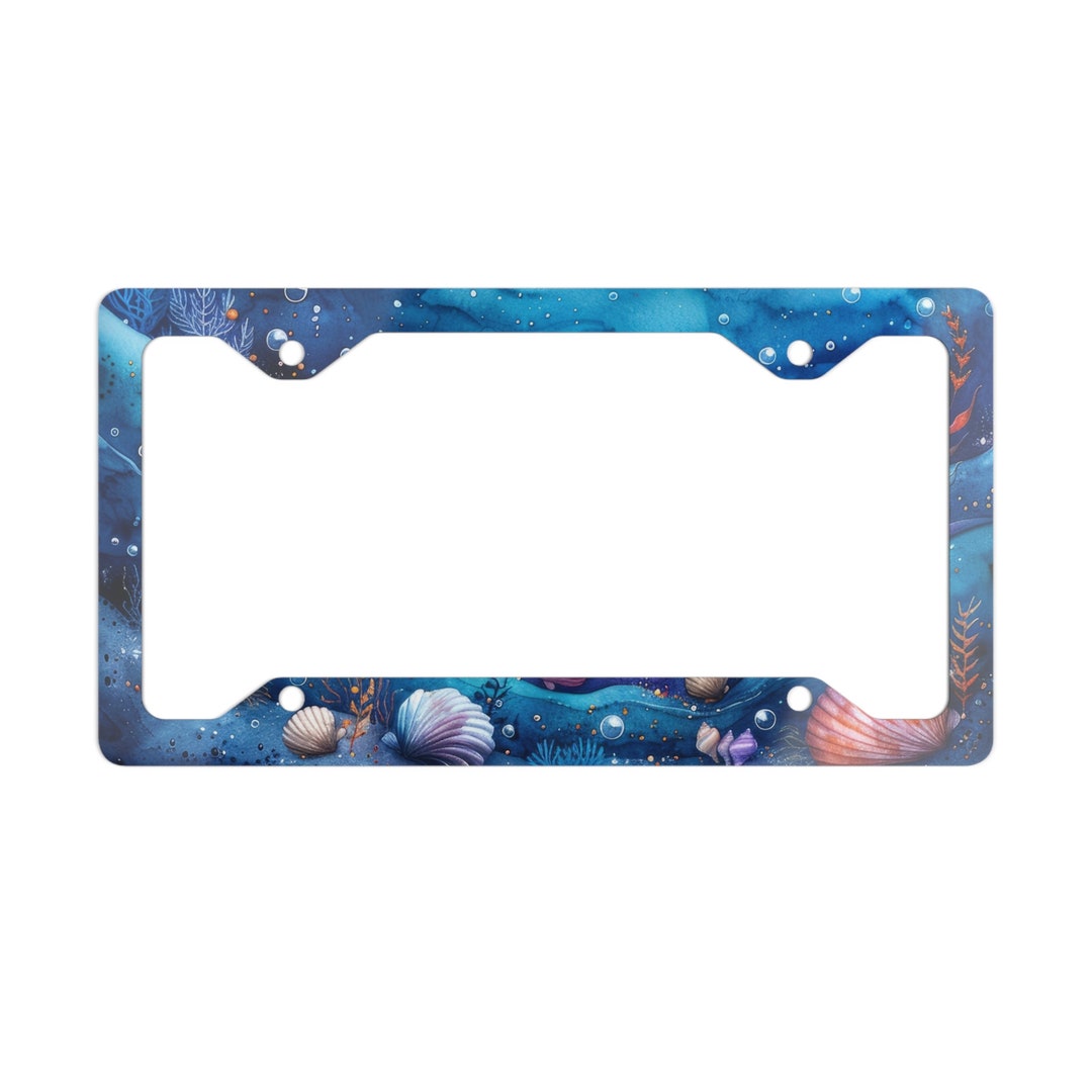 Underwater License Plate Frame Beach License Frame Ocean Nature Wave ...