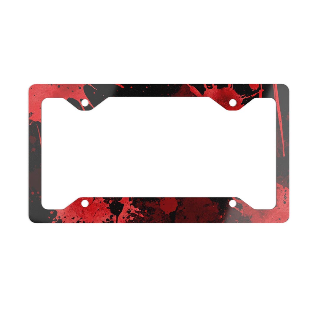 Blood True Crime License Plate Frame Crime Scene License Frame ...