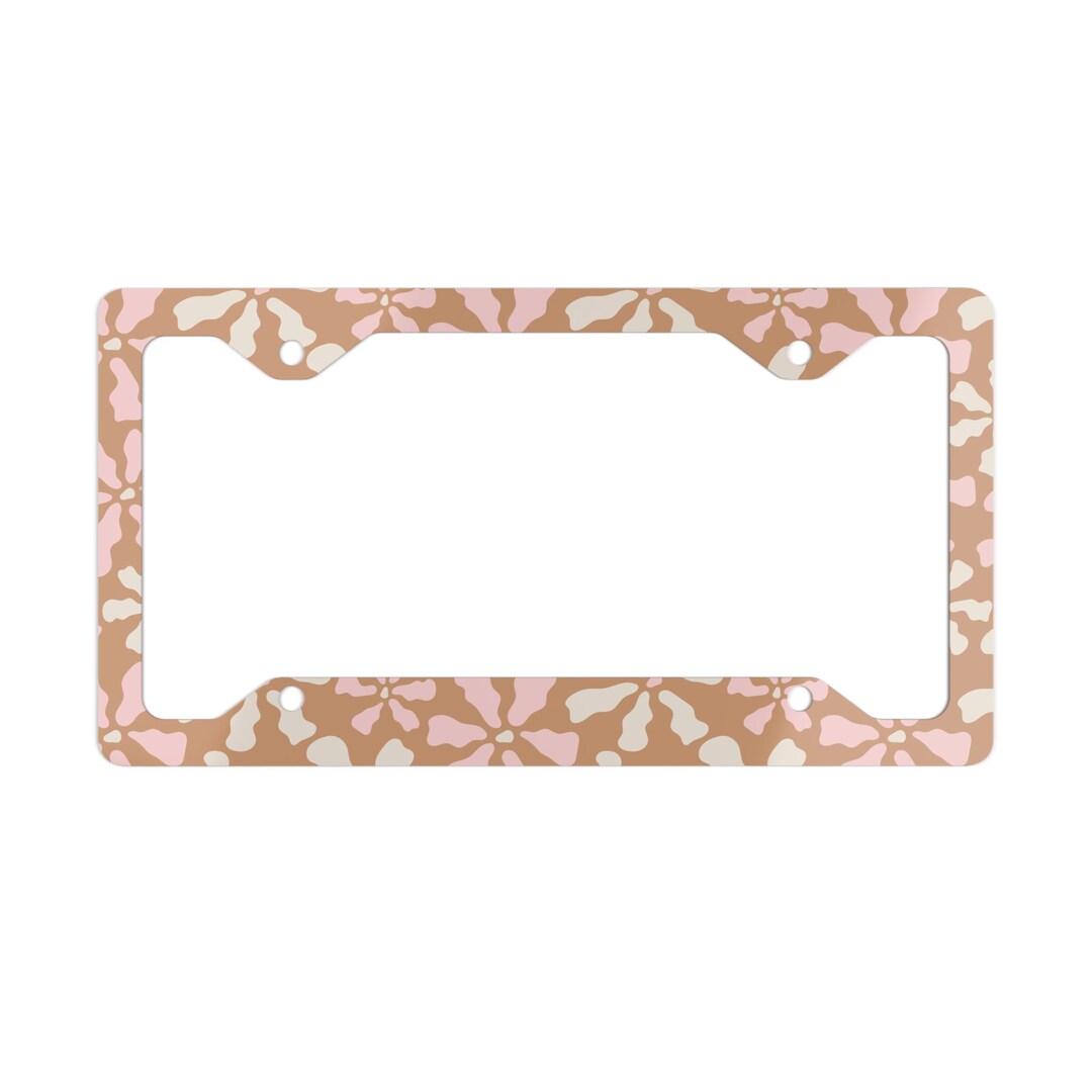 Wildflower Daisy License Plate Frame Floral Metal License Frame for ...
