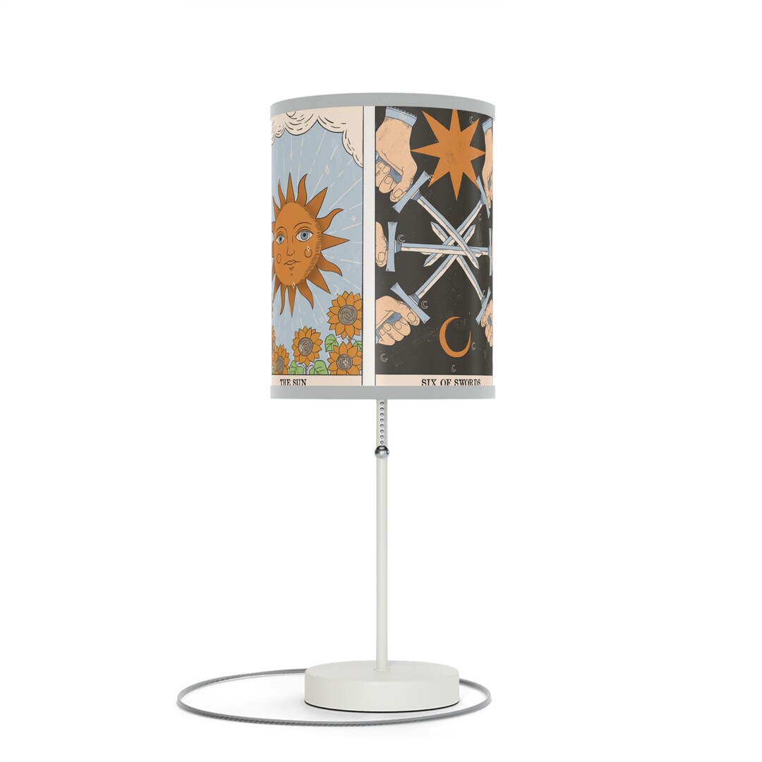 Tarot Card Lamp on a Stand the Sun Night Lamp Nursery Decor - Etsy
