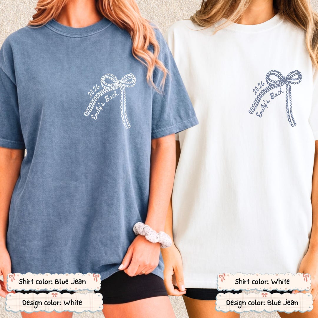 Custom Coquette Bow Bachelorette Shirt Personalized Bridesmaid Bridal ...