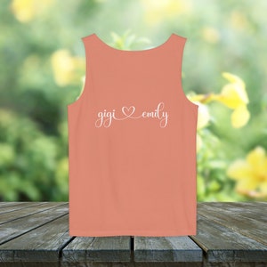 Custom Front and Back Gigi Unisex Garment-dyed Tank Top Grandma to Be ...