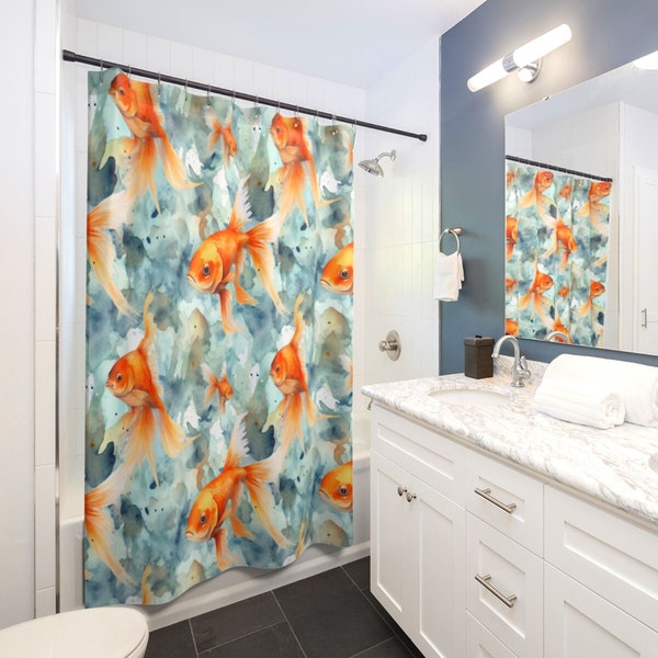 Goldfish Shower Curtain - Etsy