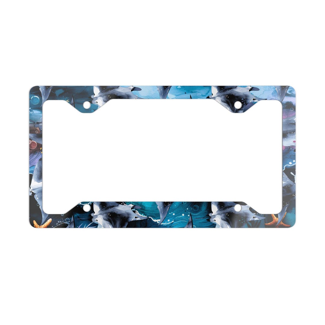 Manta Ray Underwater License Plate Frame Beach License Frame Ocean ...