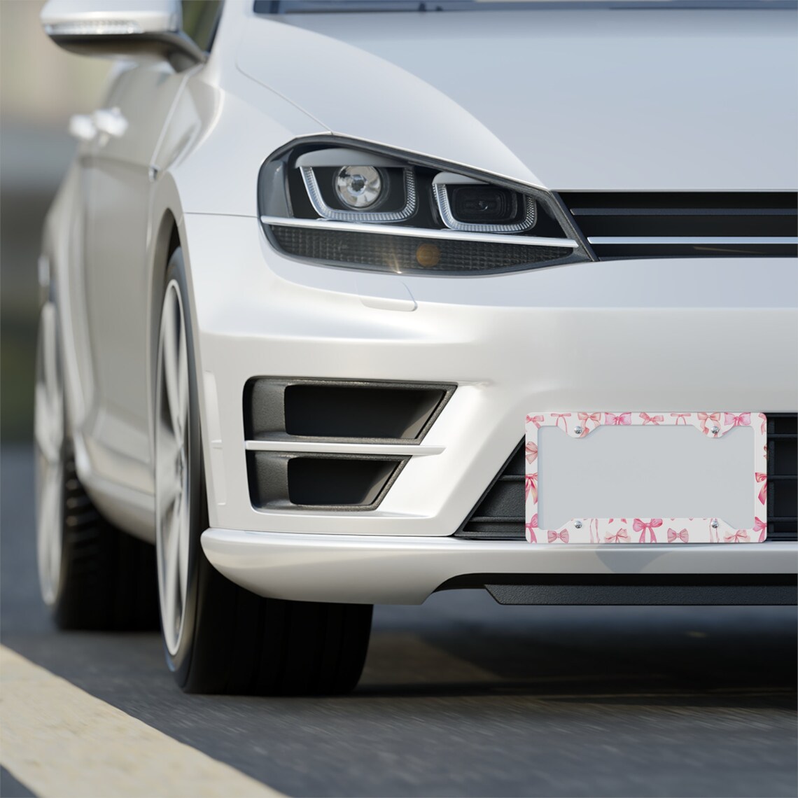 Coqutte Bow License Plate Frame Pink Bows Metal License Frame Summer ...