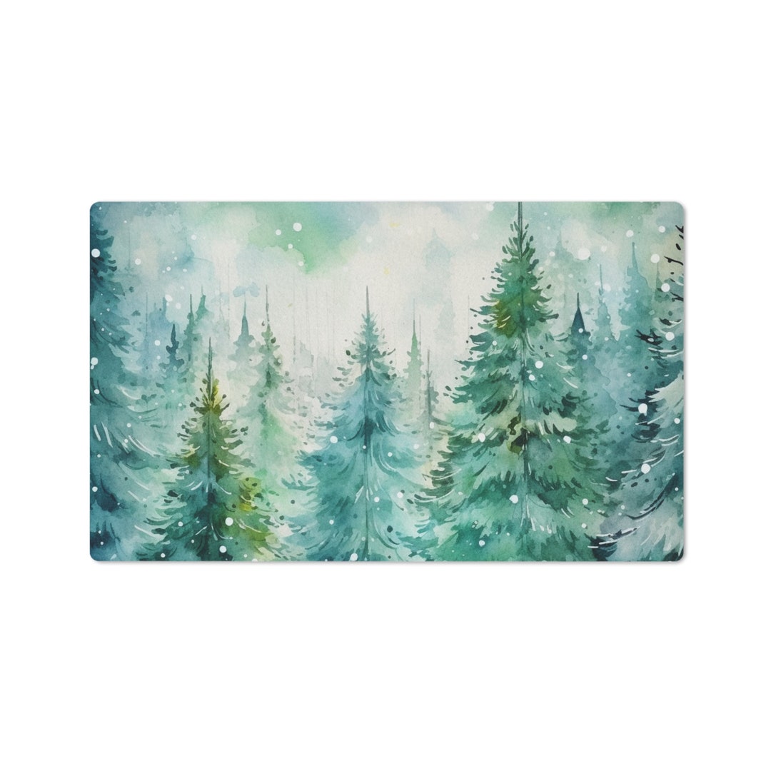 Pine Tree Floor Mat Evergreen Bath Mat Pine Tree Indoor Mat - Etsy