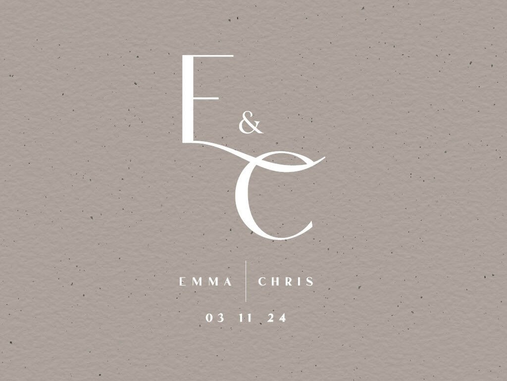 Modern Wedding Monogram, Couple Monogram, Wedding Logo Digital, Initial ...