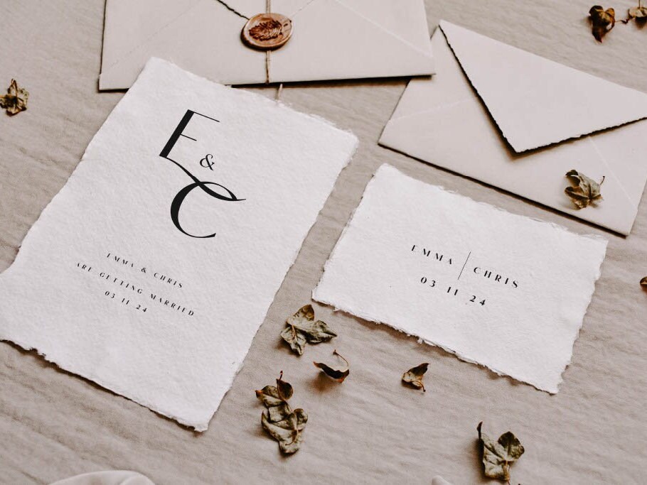 Modern Wedding Monogram, Couple Monogram, Wedding Logo Digital, Initial ...