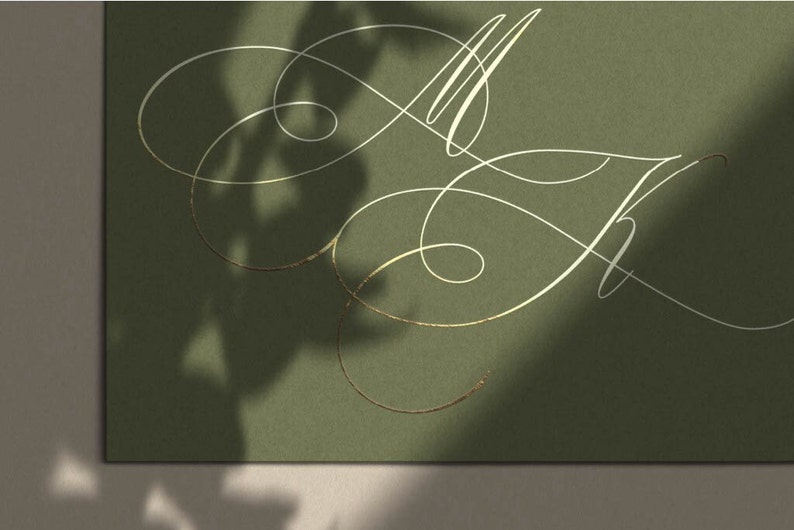 Elegant Wedding Monogram, Couple Monogram, Wedding Logo Digital ...