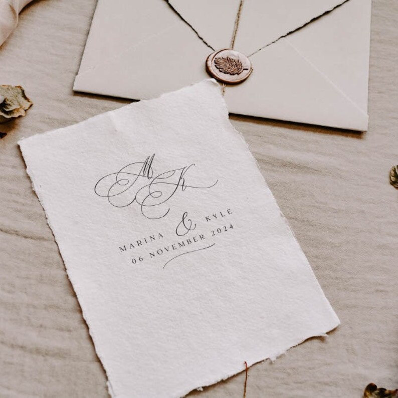 Elegant Wedding Monogram, Couple Monogram, Wedding Logo Digital ...