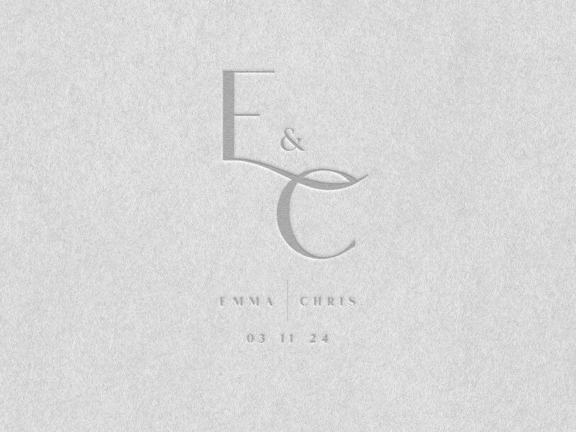 Modern Wedding Monogram, Couple Monogram, Wedding Logo Digital, Initial ...