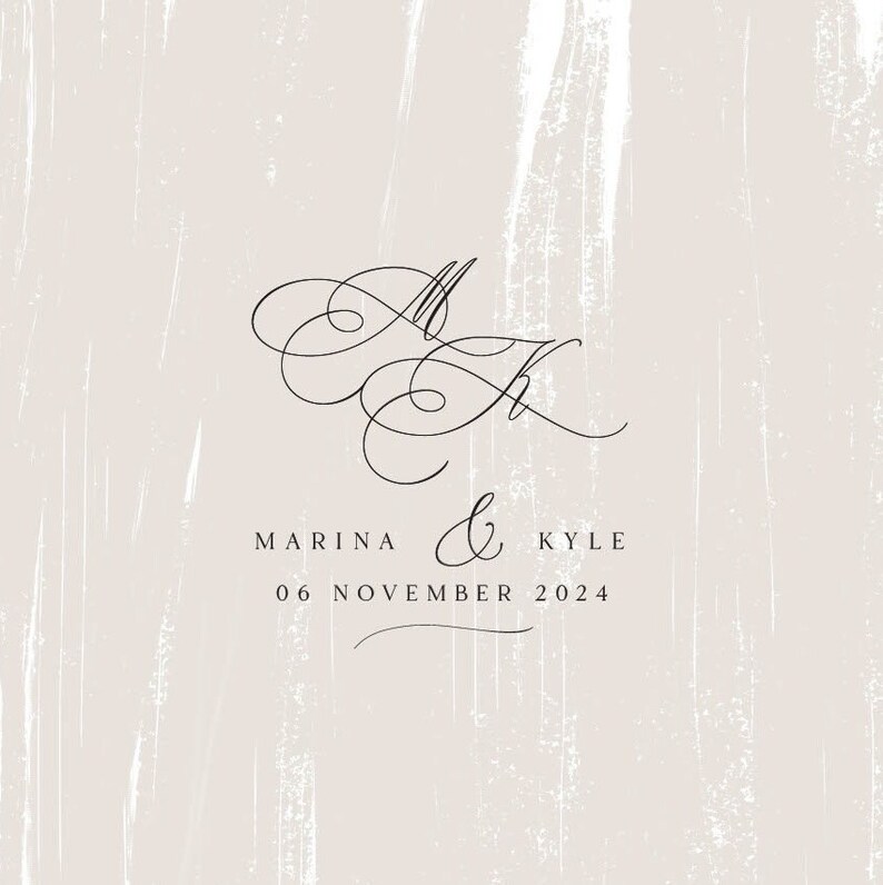 Elegant Wedding Monogram, Couple Monogram, Wedding Logo Digital ...
