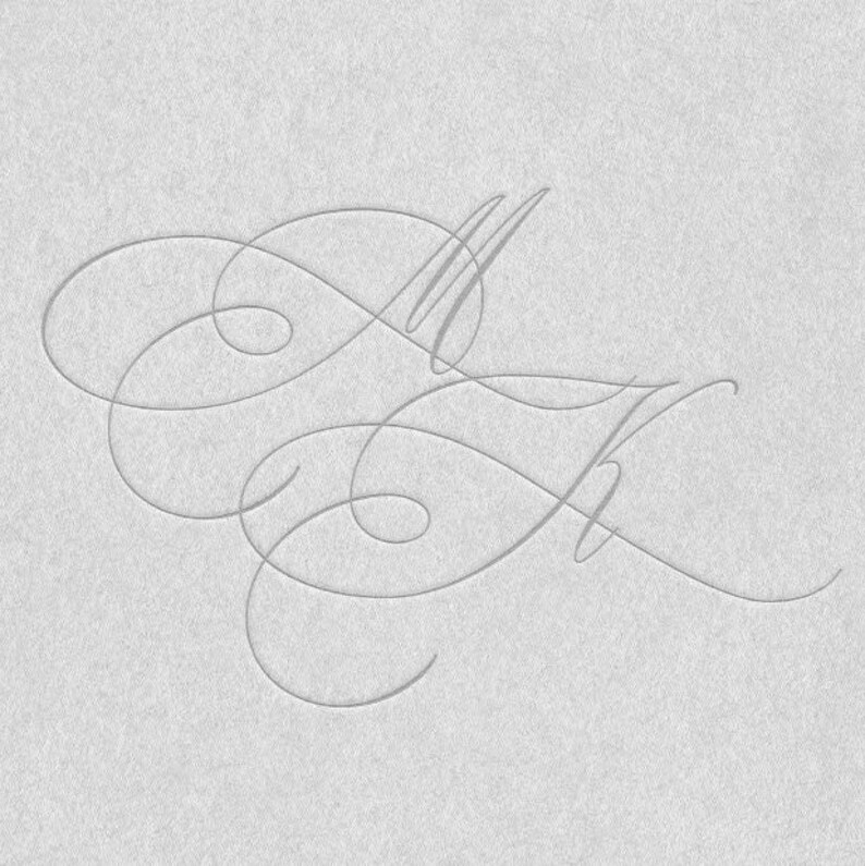 Elegant Wedding Monogram, Couple Monogram, Wedding Logo Digital ...