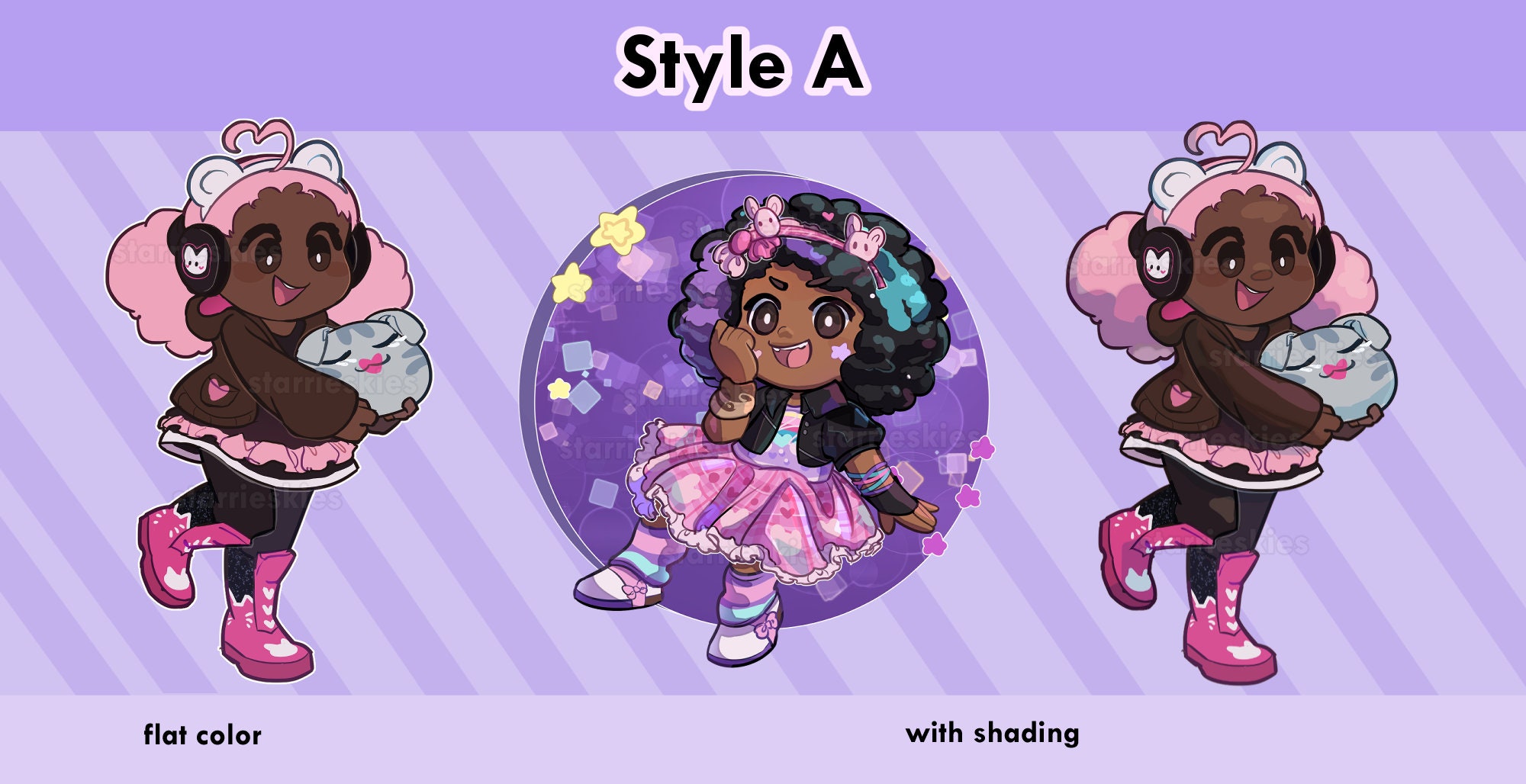 Custom Fullbody Chibis Digital Art Commissions | Etsy