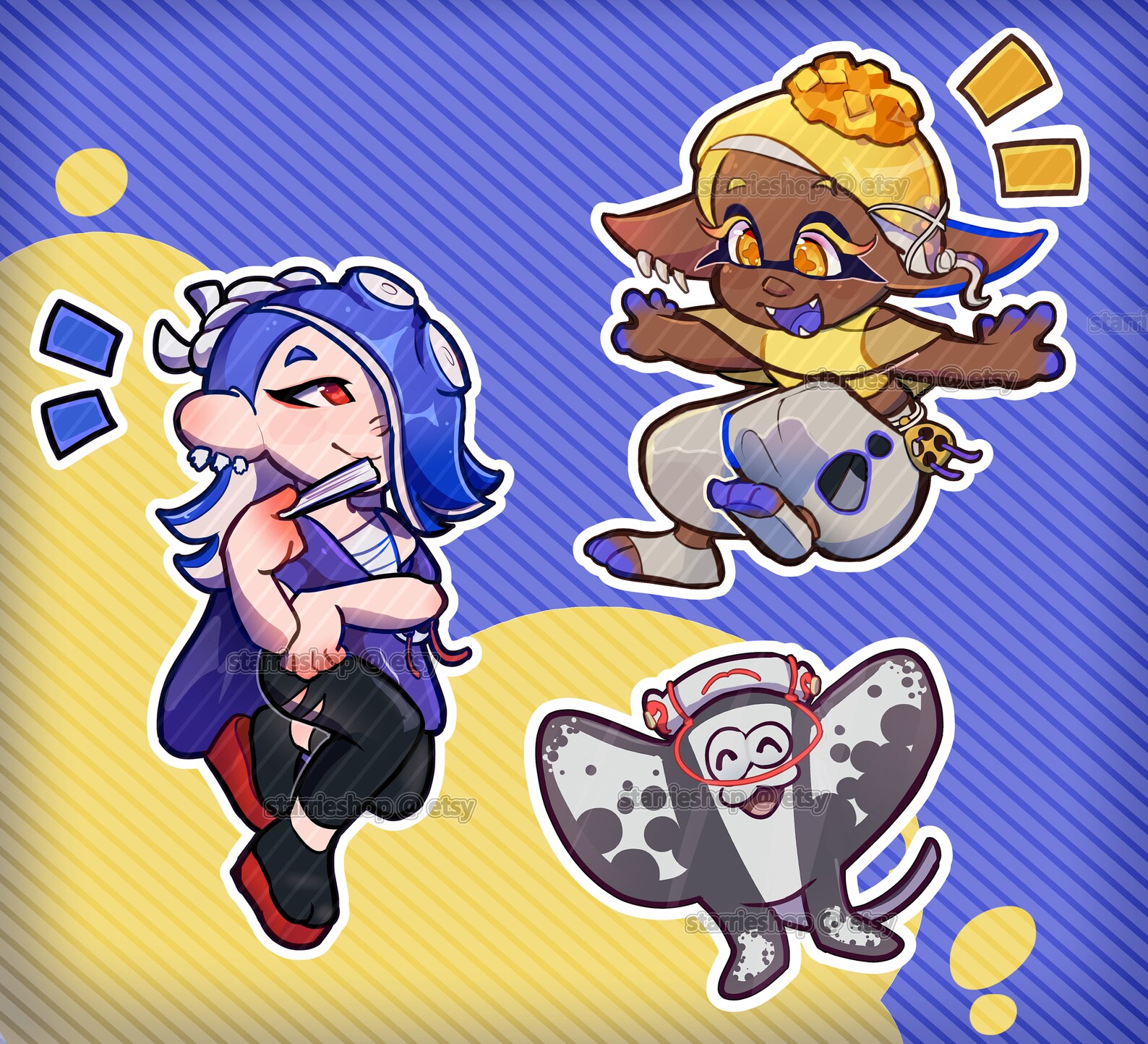 Splatoon 3 Deep Cut Stickers Vinyl Matte & Glossy - Etsy