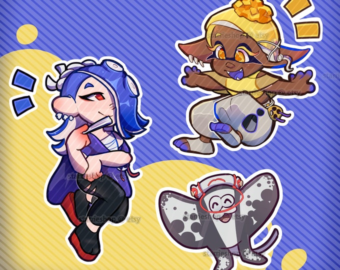 Splatoon 3 Deep Cut Stickers Vinyl Matte Glossy & Holographic - Etsy