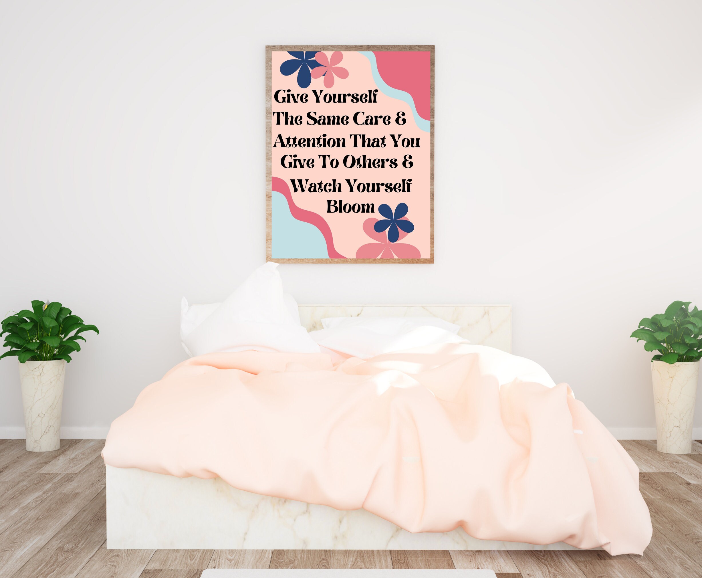 Mental Health Poster, Printable Wall Art, Inspirational Quote, Positive ...