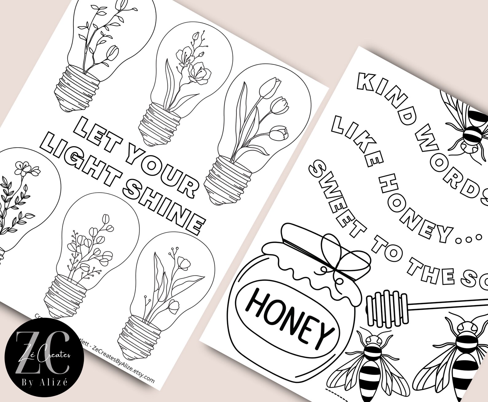 Printable Positive Affirmation Coloring Pages Coloring Pages - Etsy