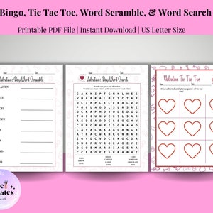 Printable Valentine's Day Activity Bundle for School, Printable ...