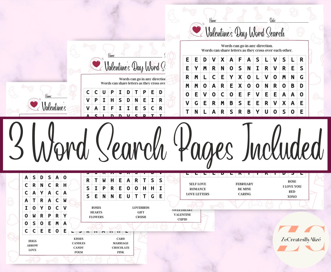 Printable Valentine's Day Activity Bundle for School | Etsy