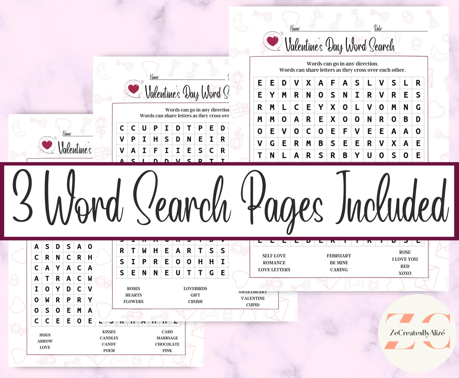 Printable Valentine's Day Activity Bundle for School | Etsy