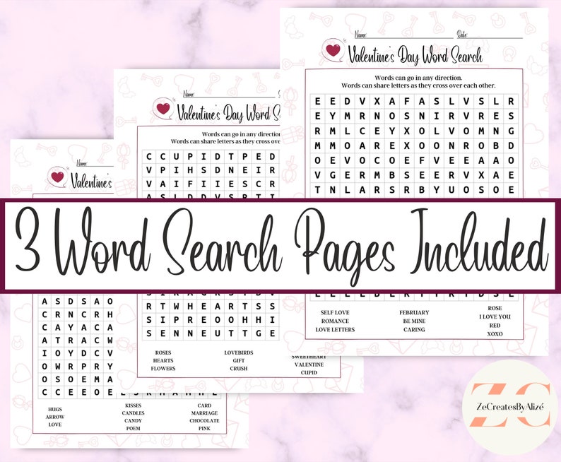 Printable Valentine's Day Activity Bundle for School | Etsy