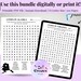 100 Page Printable Word Search Bundle, Word Search Puzzles for Kids and ...