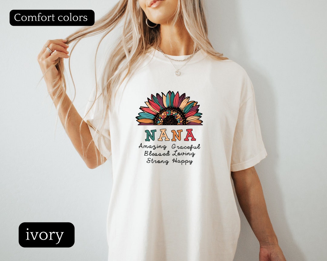 Comfort Colors® Nana Shirt, Nana Heart Shirt, Nana T-shirt, Nana Shirt ...