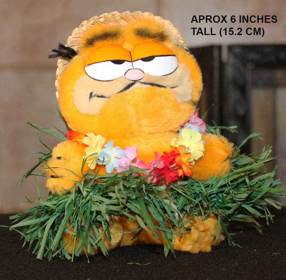 PLUSH VINTAGE Garfield Hawaii 6 Inches - Etsy