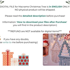 Macrame Christmas Tree Tutorial, Boho Xmas Tree Pattern, Winter Style ...