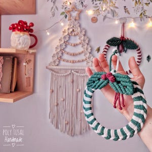 Macrame Christmas Tree Tutorial, Boho Xmas Tree Pattern, Winter Style ...