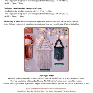 Macrame Christmas Tree Tutorial, Boho Xmas Tree Pattern, Winter Style ...