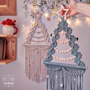Macrame Christmas Tree Tutorial, Boho Xmas Tree Pattern, Winter Style ...