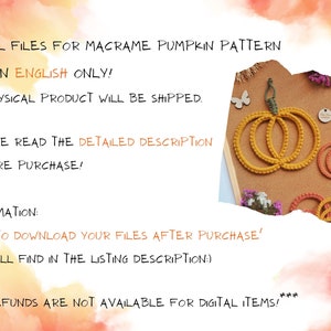 Macrame Pumpkin Pattern PDF Tutorial | Easy Halloween DIY | Digital ...