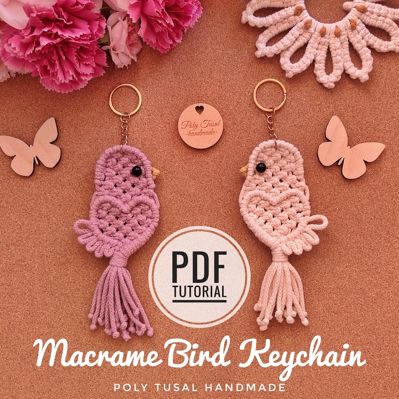Macrame Keychain - Etsy