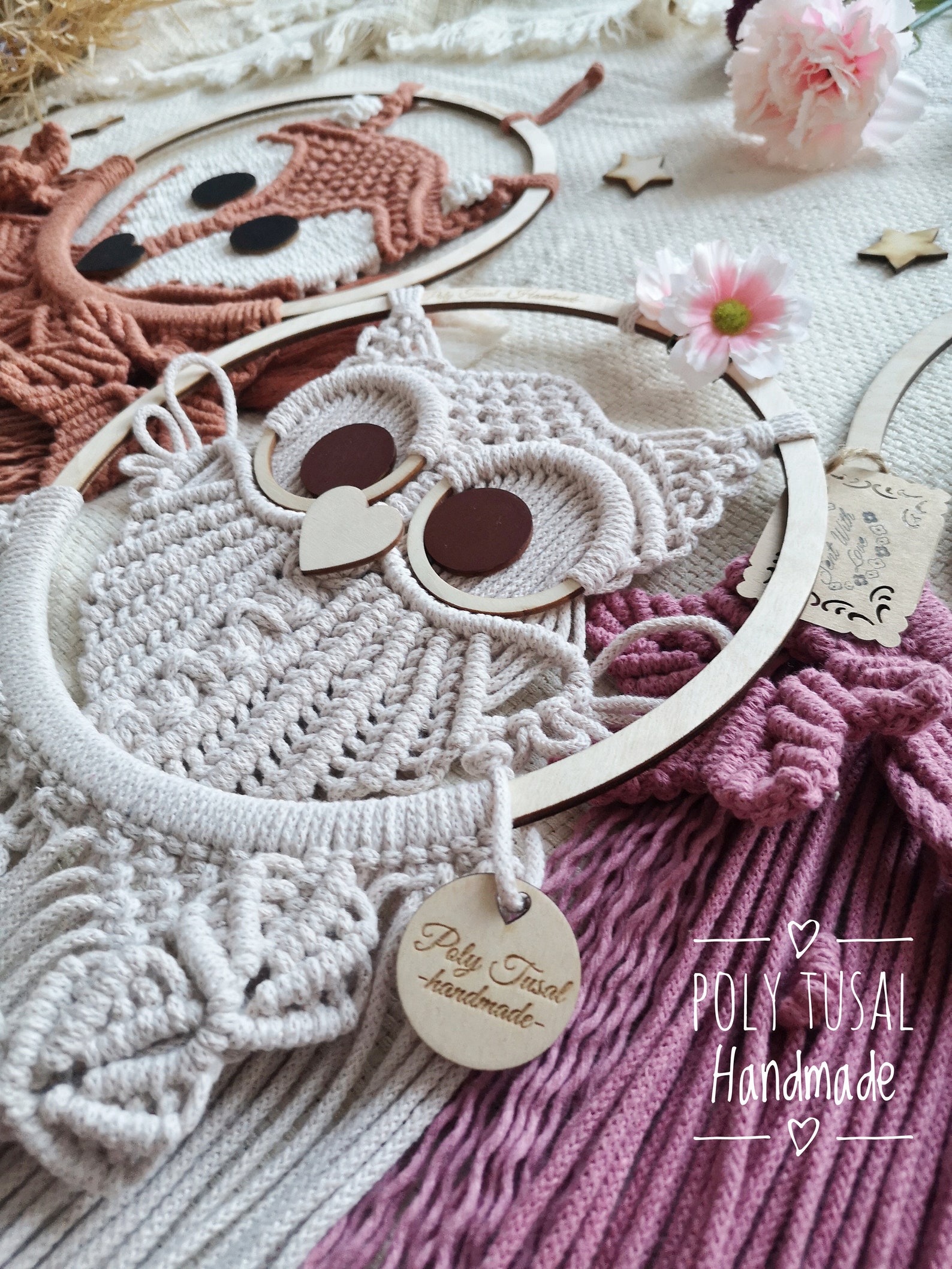 TUTORIAL PDF for Macrame Owl Step by Step Guide Cute Wall Hanging ...