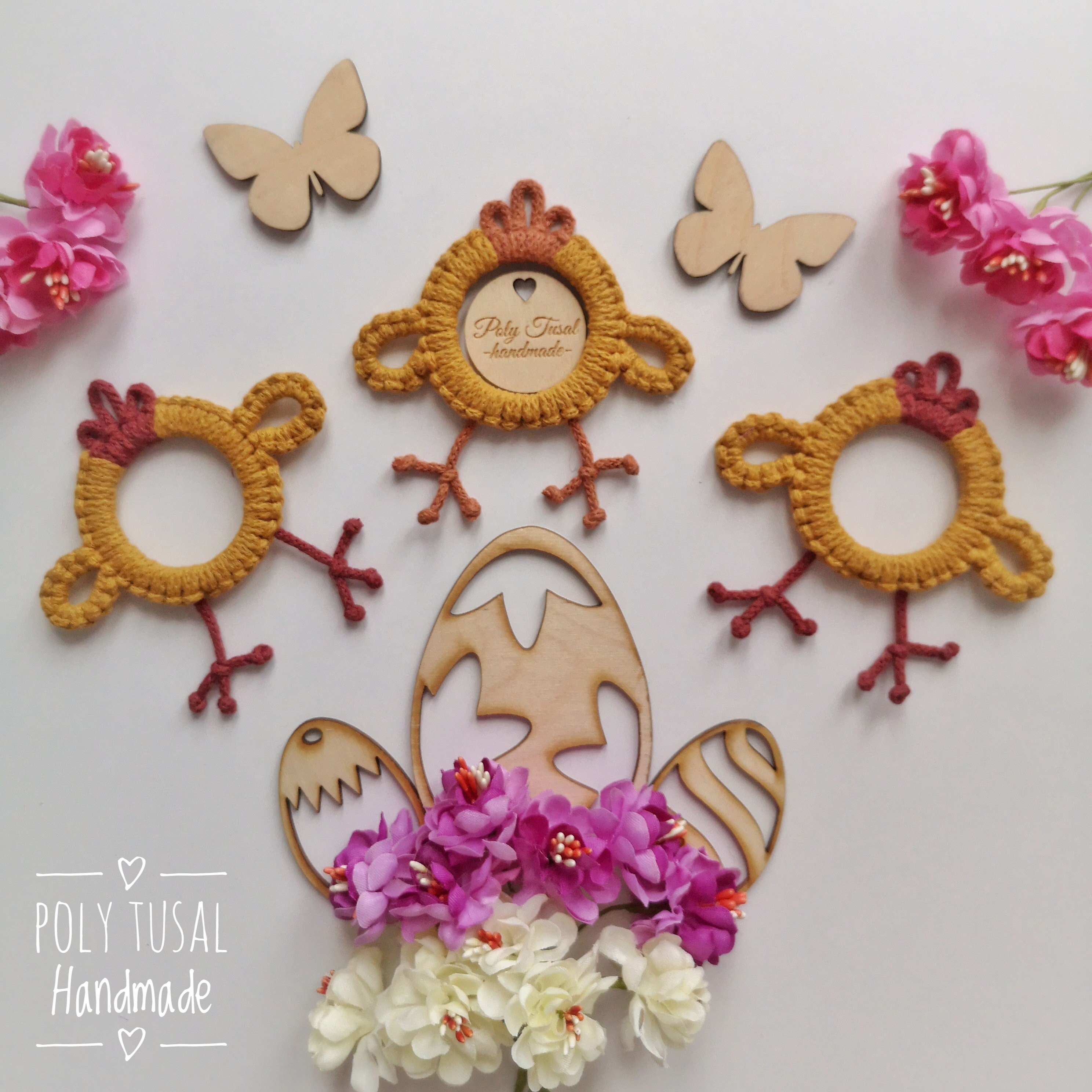 Macrame Chicken Pattern| Easter DIY Tutorial | Thanksgiving Turkey ...